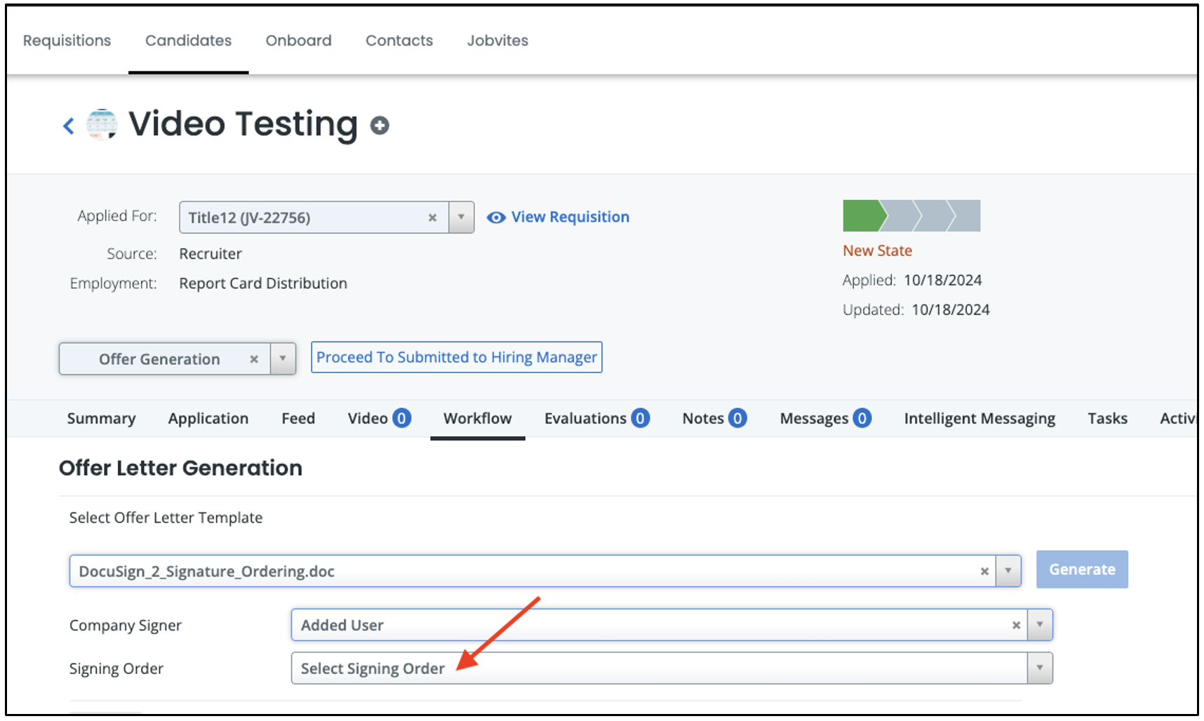 Getting Started with DocuSign – Jobvite