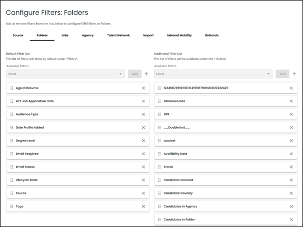 Configure Filters – Jobvite Help Center
